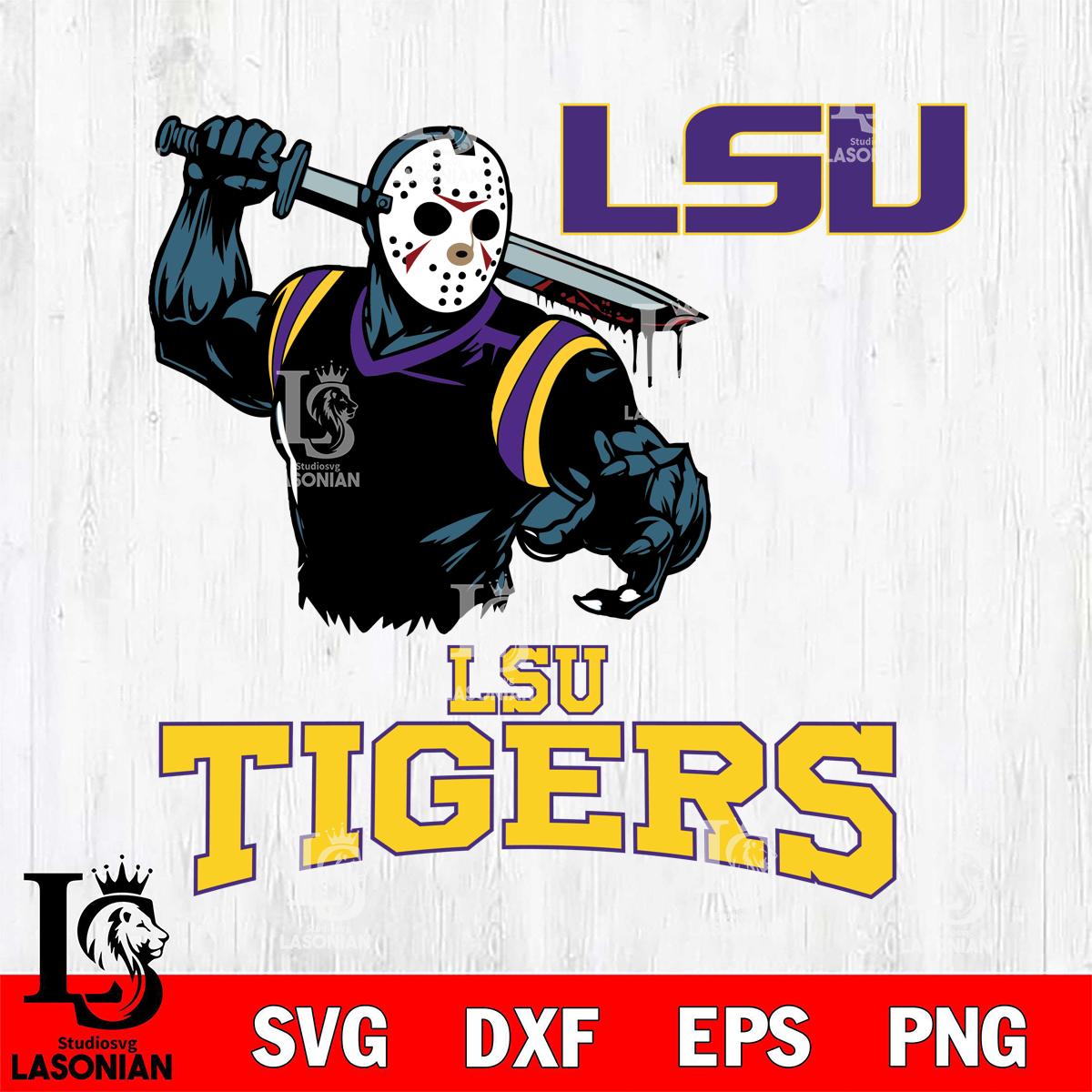LSU Tigers Jason Voorhees 5 – lasoniansvg