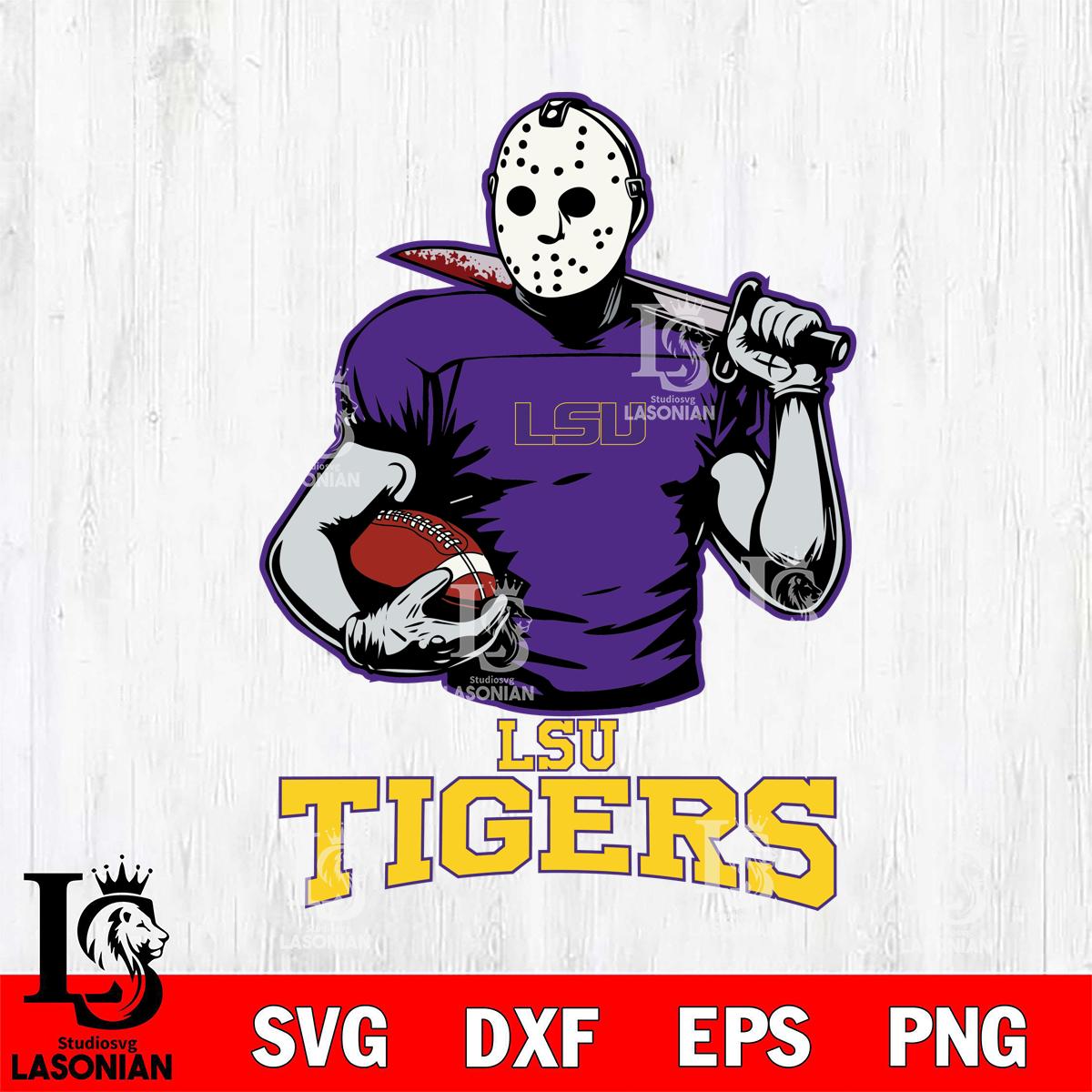 LSU Tigers Jason Voorhees 9 – lasoniansvg