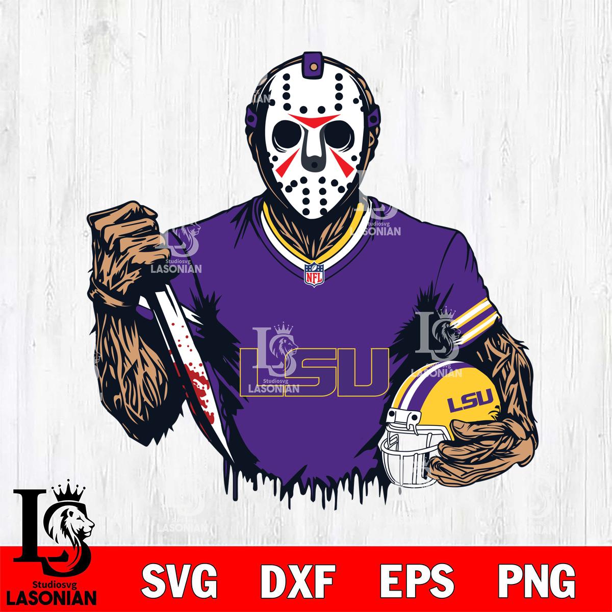 LSU Tigers Jason Voorhees Horror 5 – lasoniansvg
