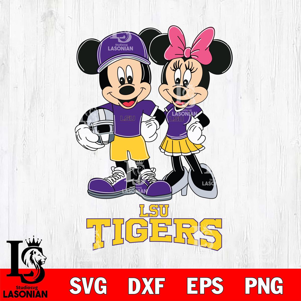 LSU Tigers Mickey Minnie Mouse Helmet – lasoniansvg