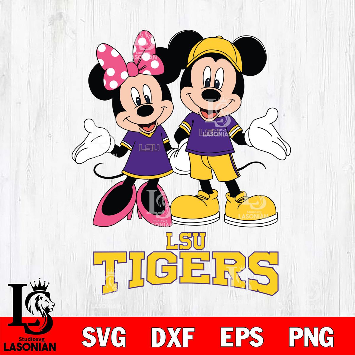 LSU Tigers Mickey Minnie Mouse Sport – lasoniansvg