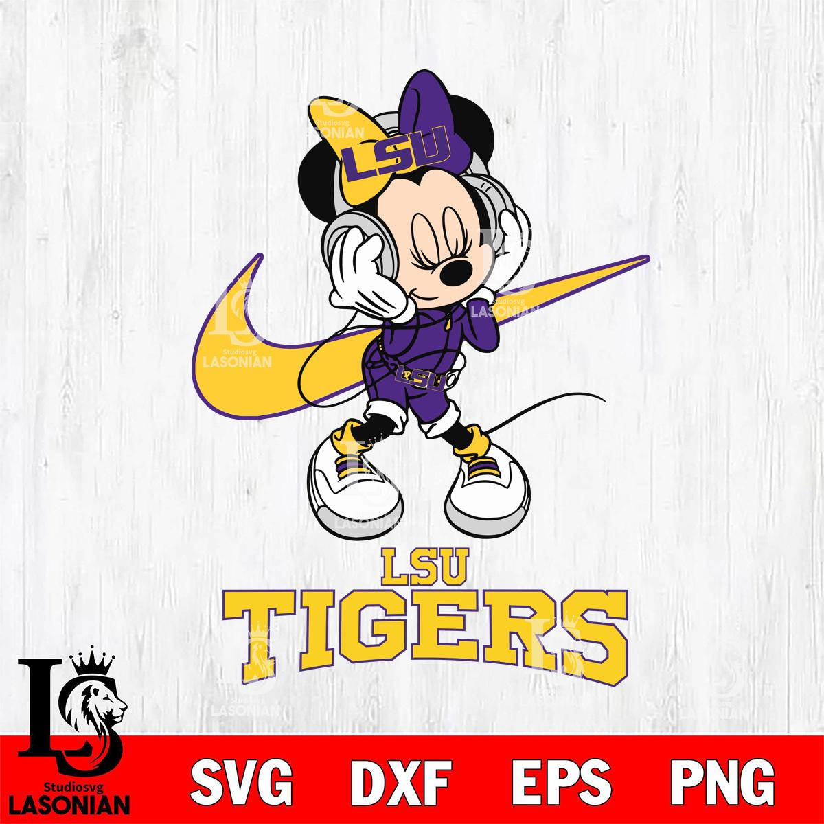 LSU Tigers Minnie Mouse Dancing NIKE – lasoniansvg