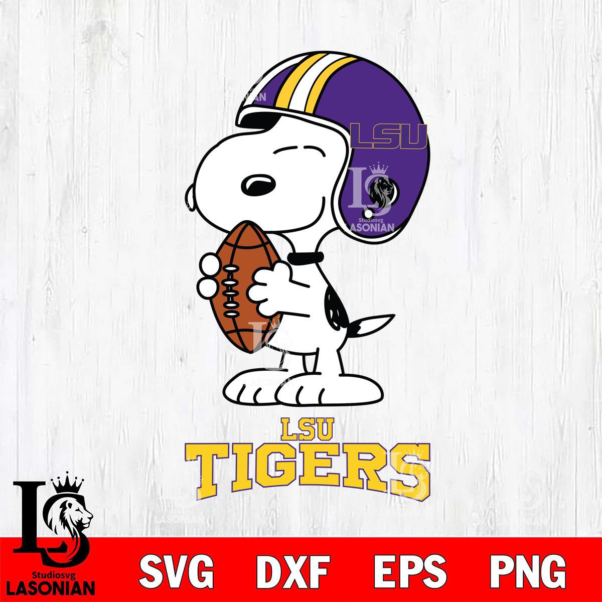 LSU Tigers Snoopy Rugby – lasoniansvg