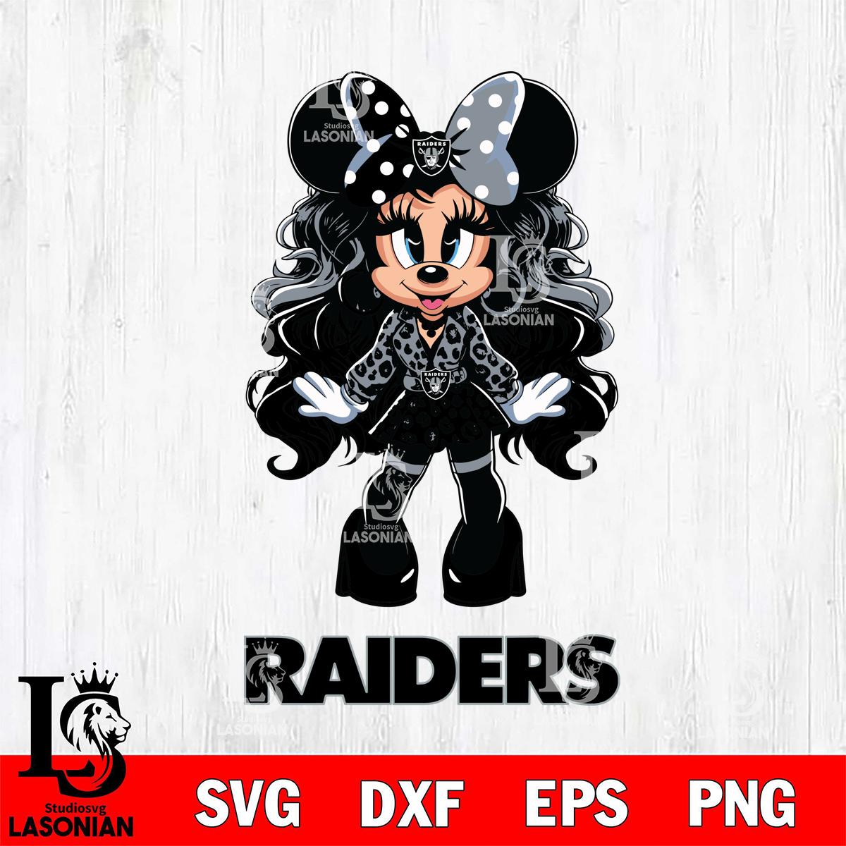 Las Vegas Raiders Beauty Minnie Mouse – lasoniansvg
