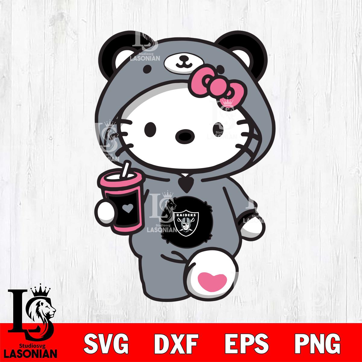 Las Vegas Raiders Cute Hello Kitty – lasoniansvg