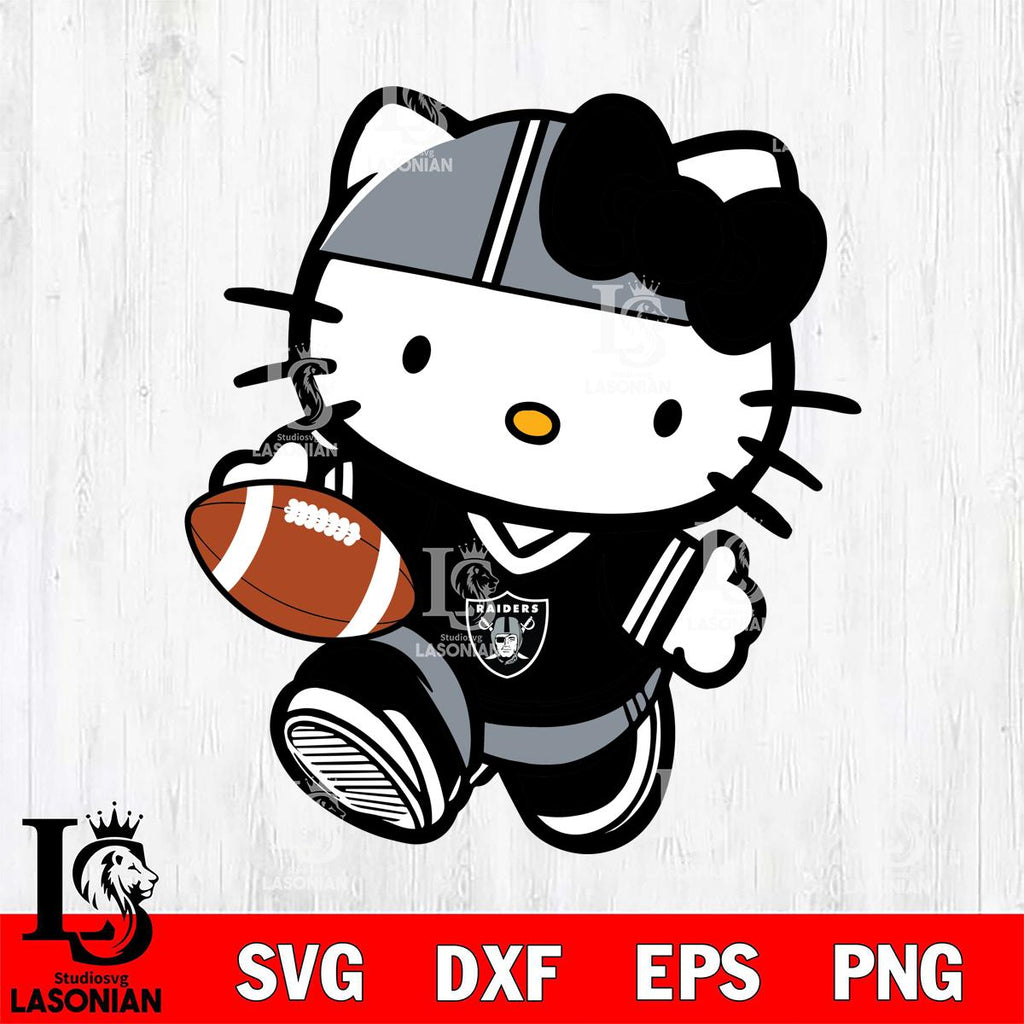 Las Vegas Raiders Cute Hello Kitty Football 9 – lasoniansvg