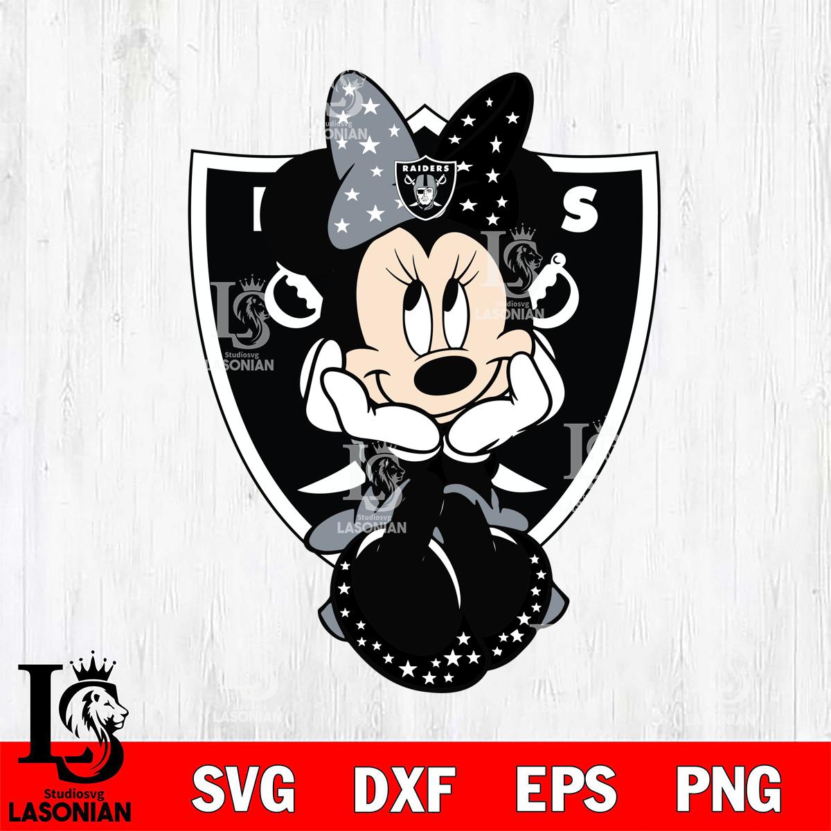 Las Vegas Raiders Cute Minnie Mouse – lasoniansvg