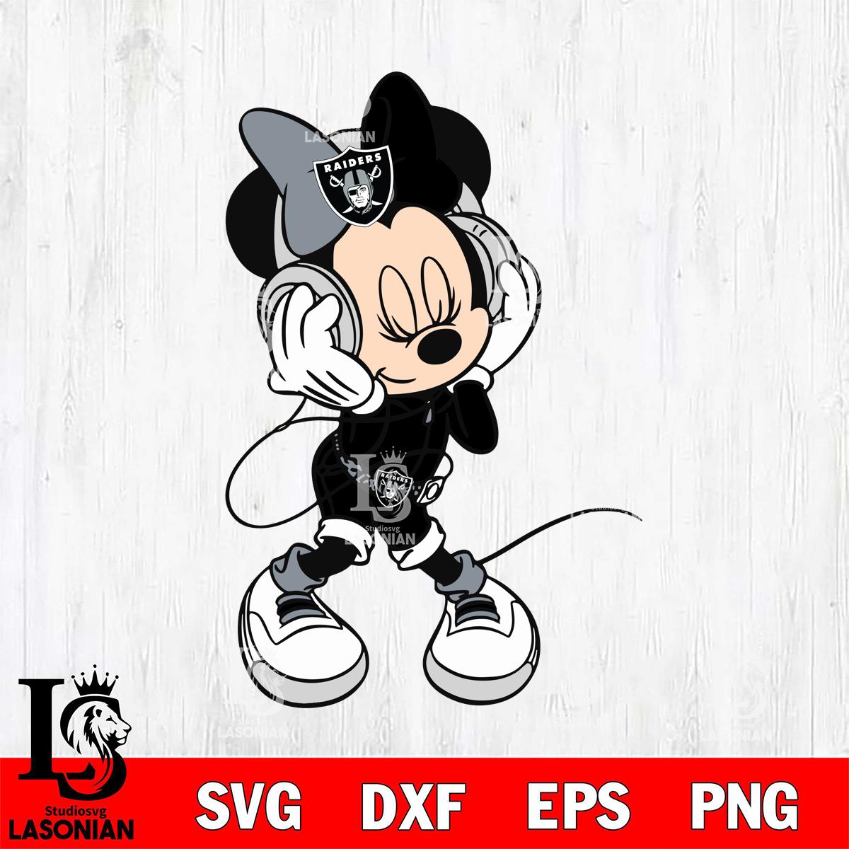 Las Vegas Raiders Cute Minnie Mouse Dancing – lasoniansvg