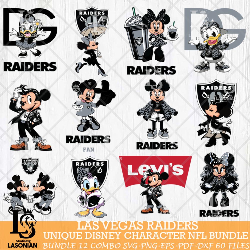 Las Vegas Raiders Disney Characters NFL Bundle 12 – lasoniansvg