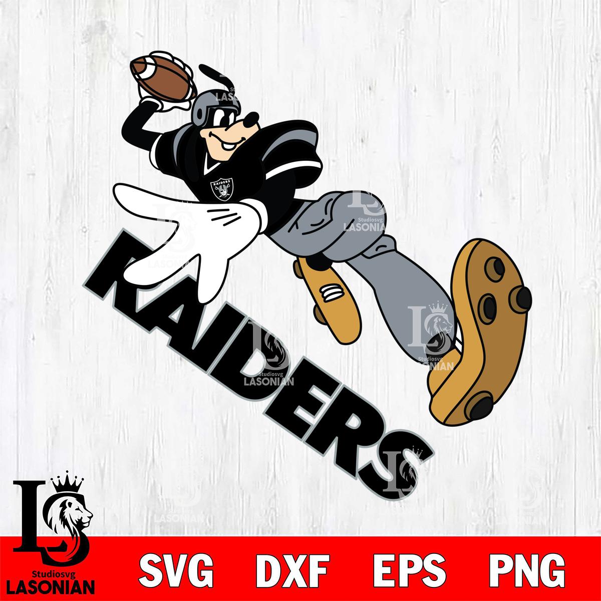 Las Vegas Raiders Goofy rugby player – lasoniansvg