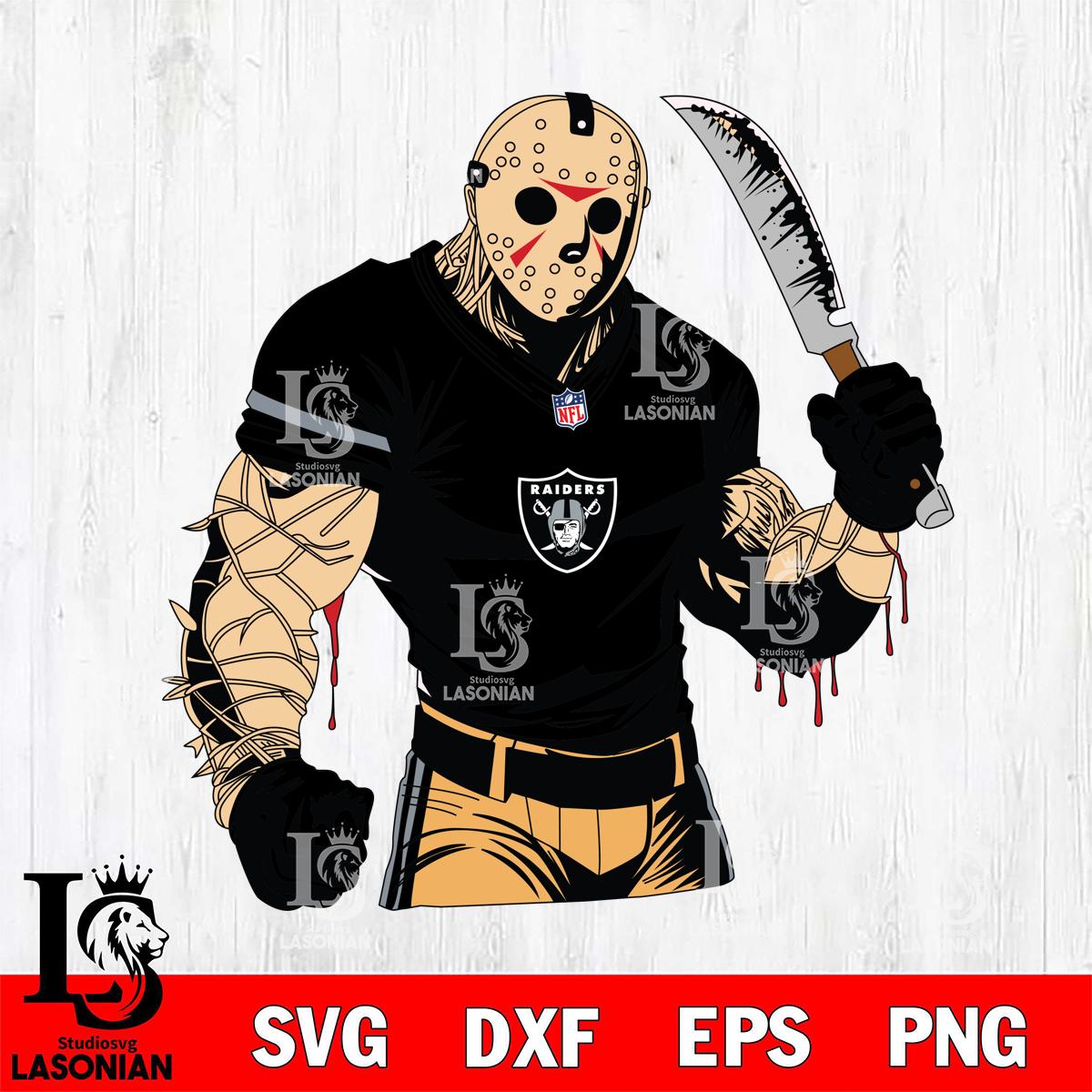 Las Vegas Raiders Jason Voorhees Horror 8 – lasoniansvg