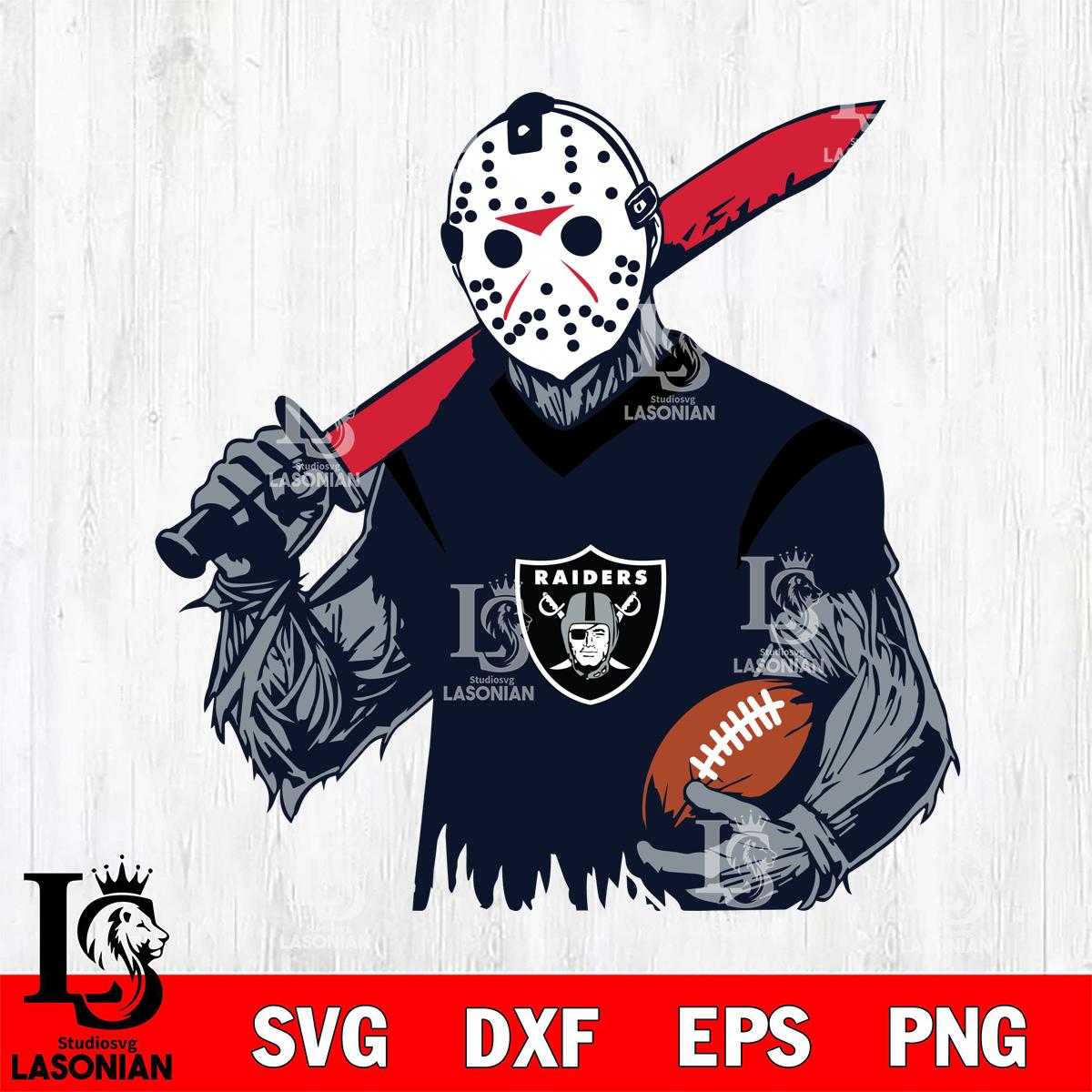 Las Vegas Raiders Jason Voorhees Horror Halloween 2 – lasoniansvg