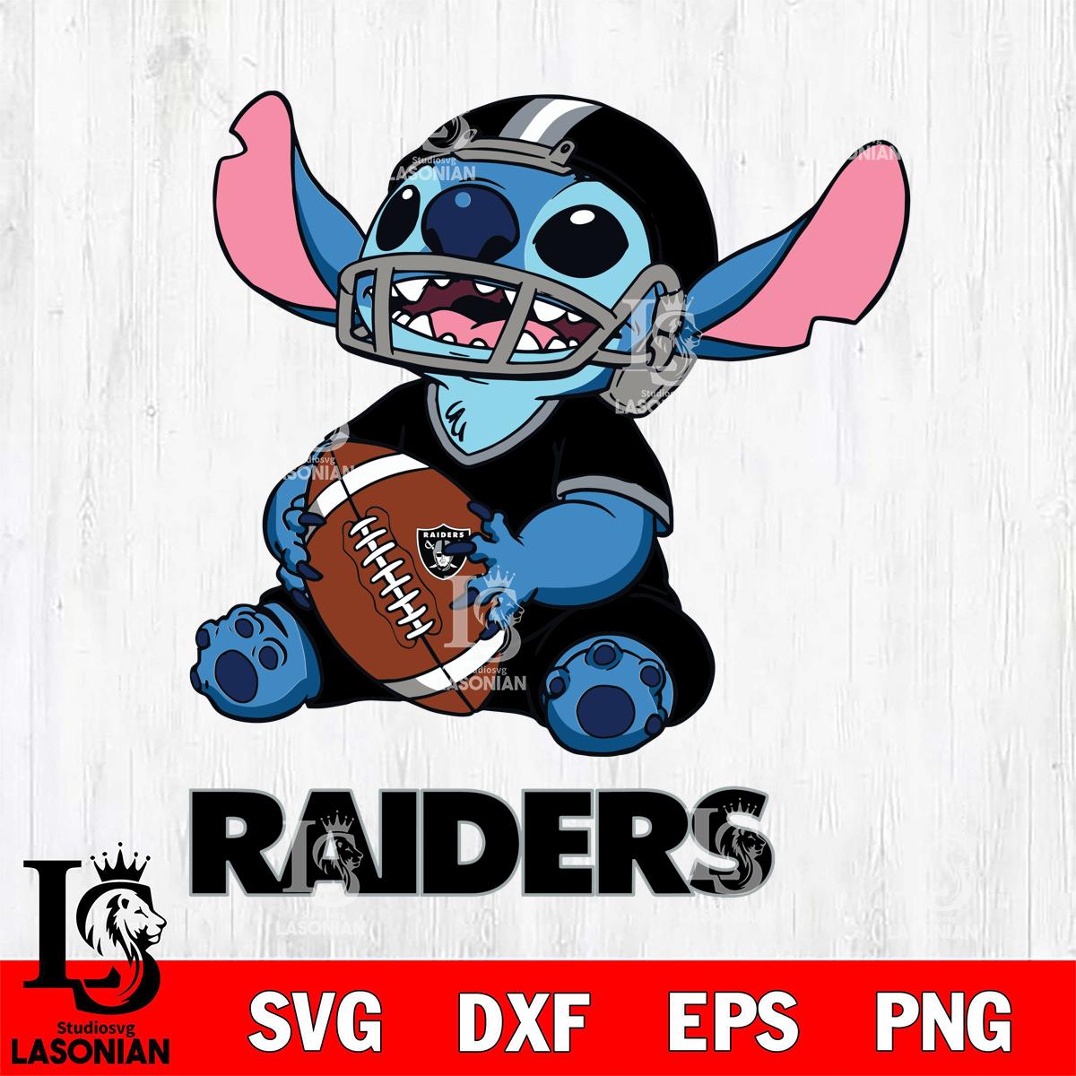 Las Vegas Raiders Lilo and stitch Football – lasoniansvg
