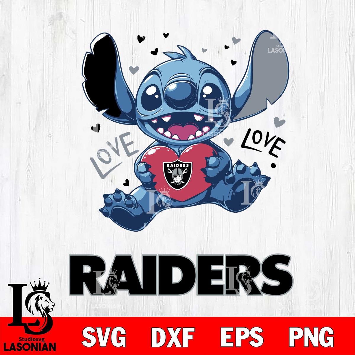 Las Vegas Raiders Love Stitch – lasoniansvg