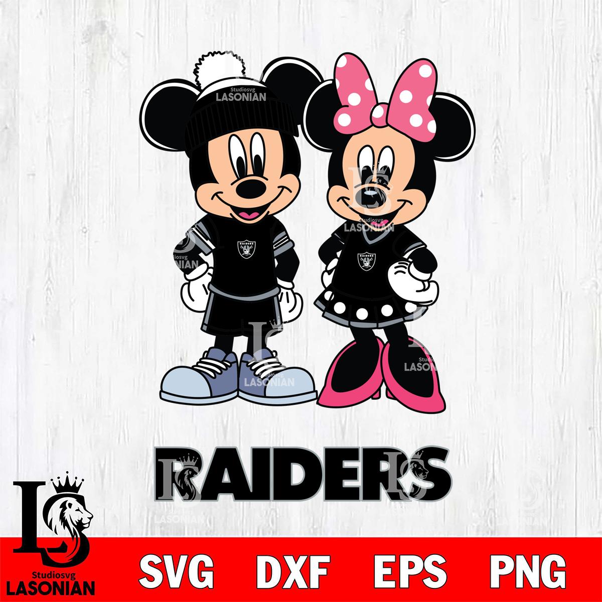 Las Vegas Raiders Mickey Minnie Mouse Pink – lasoniansvg