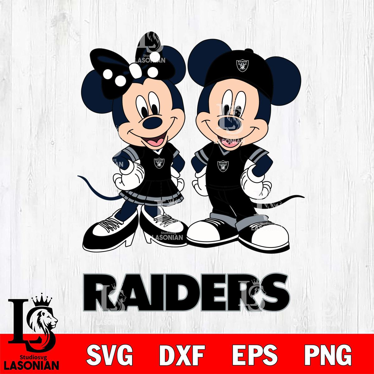 Las Vegas Raiders Mickey Minnie Mouse rugby ball – lasoniansvg