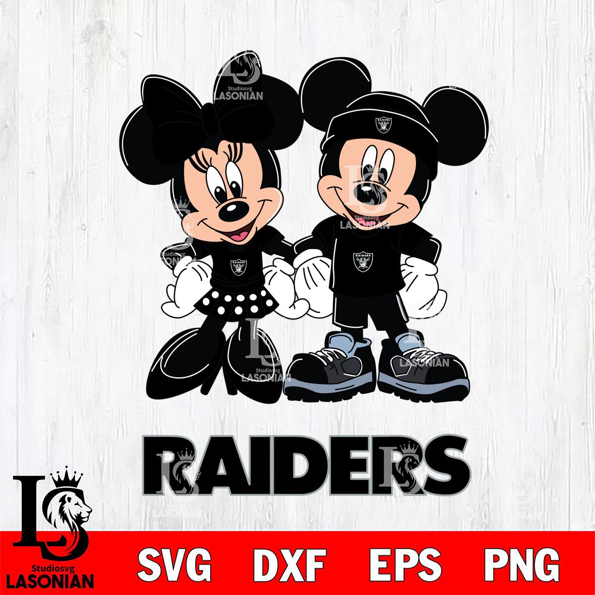 Las Vegas Raiders Mickey Minnie Rugby ball – lasoniansvg