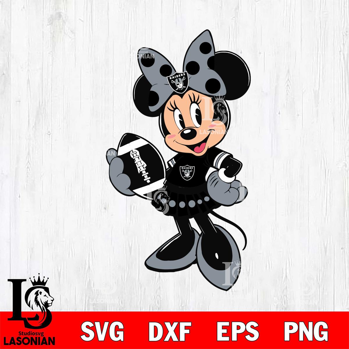 Las Vegas Raiders Minnie Mouse – lasoniansvg