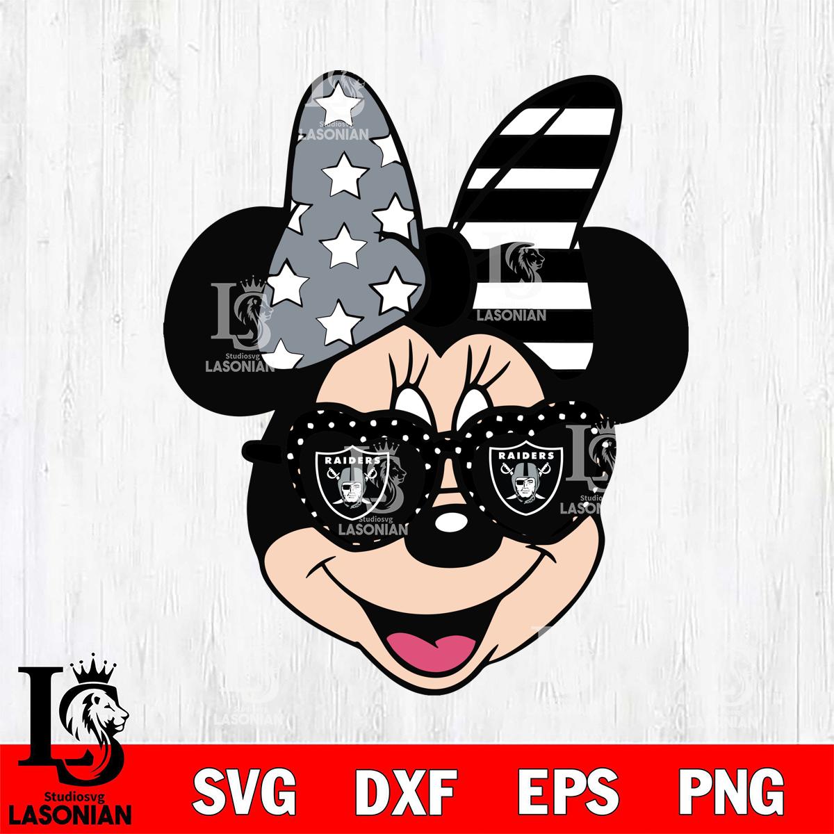 Las Vegas Raiders Minnie Mouse Love – lasoniansvg