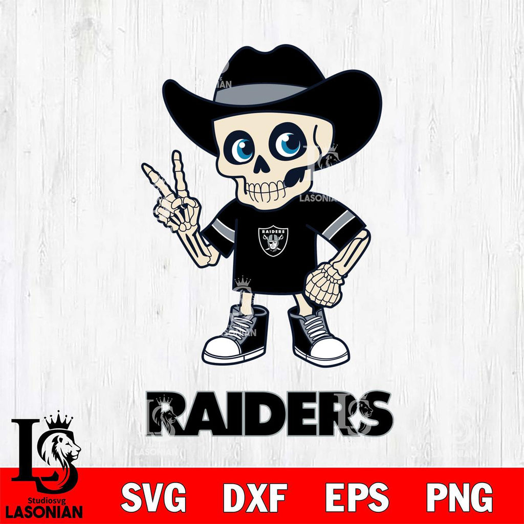 Las Vegas Raiders Skeleton Football 2 – lasoniansvg
