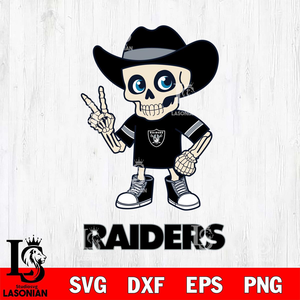 Las Vegas Raiders Skeleton Football 2 – lasoniansvg