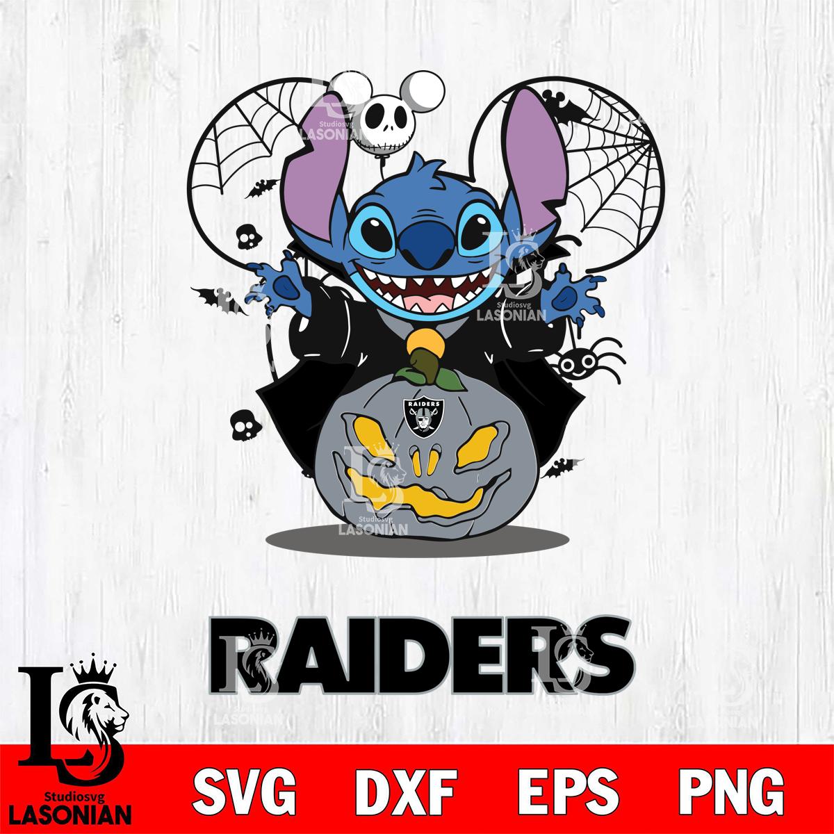 Las Vegas Raiders Stitch Horror Halloween – lasoniansvg