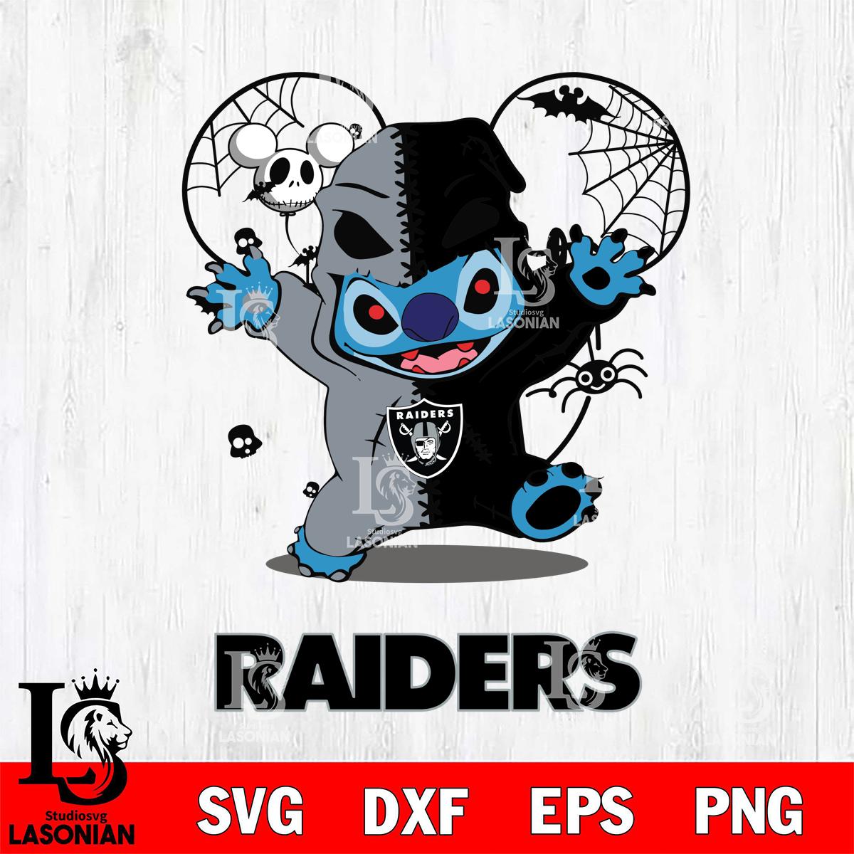 Las Vegas Raiders Stitch Horror Halloween 2 – lasoniansvg