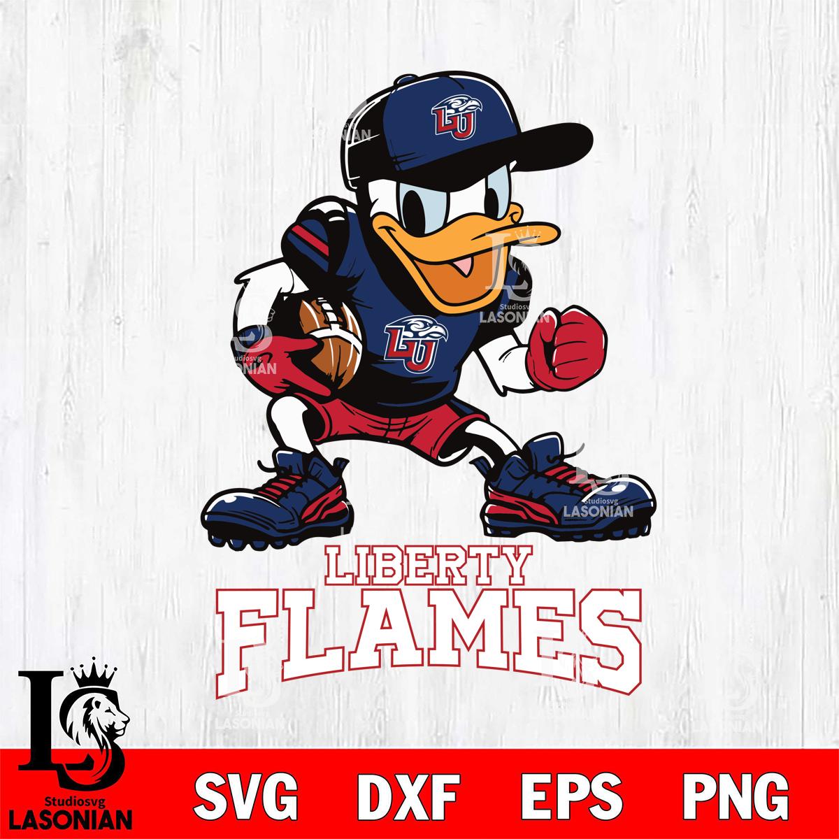 Liberty Flames Donal Duck Disney – lasoniansvg