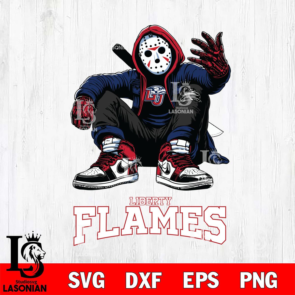 Liberty Flames Jason Voorhees Halloween SVG – lasoniansvg