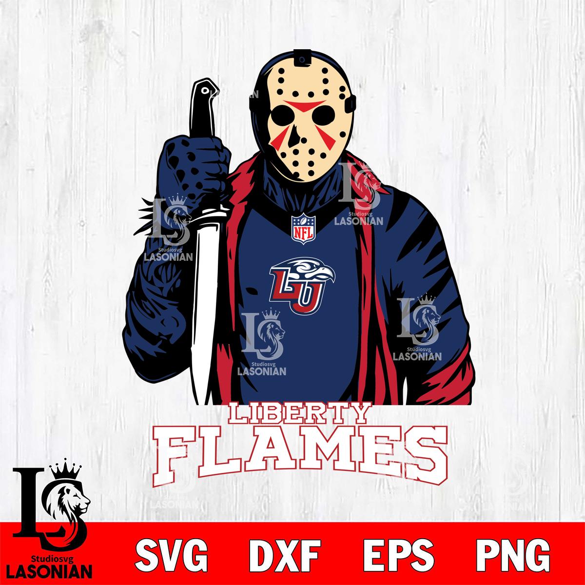 Liberty Flames Jason Voorhees Horror 3 – lasoniansvg