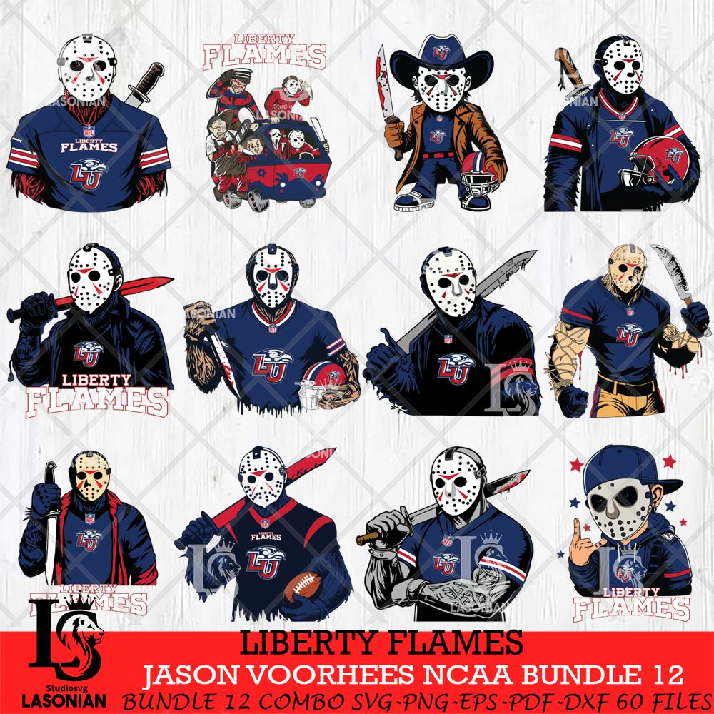 Liberty Flames Jason Voorhees Horror Bundle 12 SVG – lasoniansvg