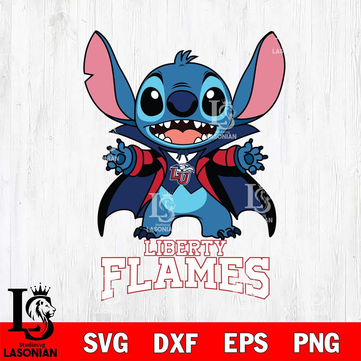 Liberty Flames Stitch Vampire halloween – lasoniansvg