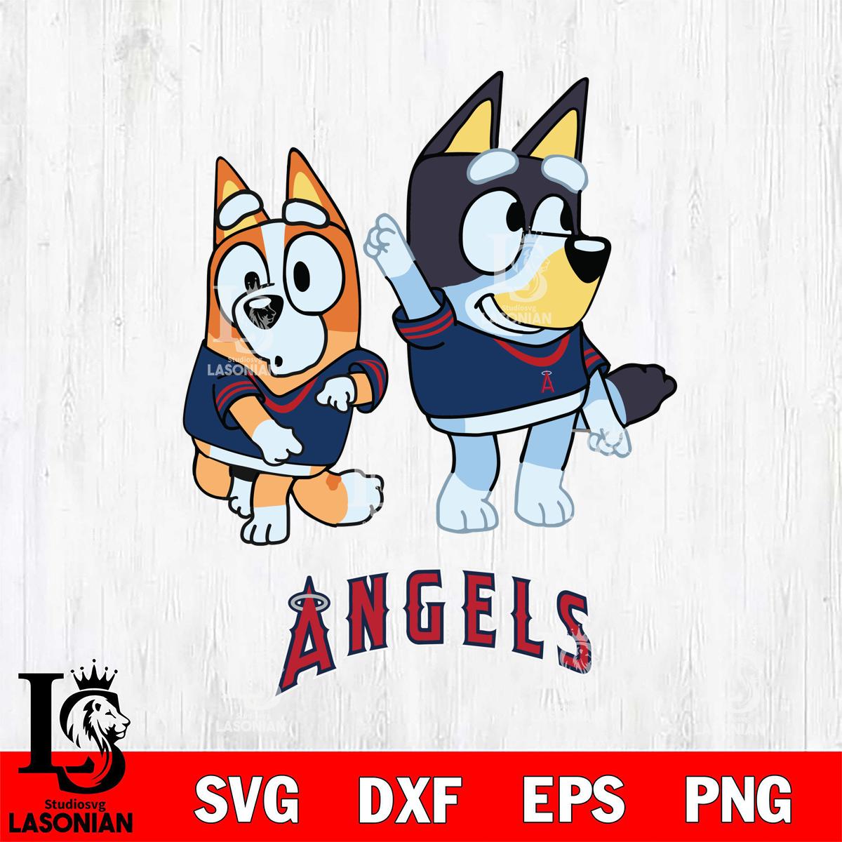 Los Angeles Angels Bluey Chilli Mode Dance – lasoniansvg