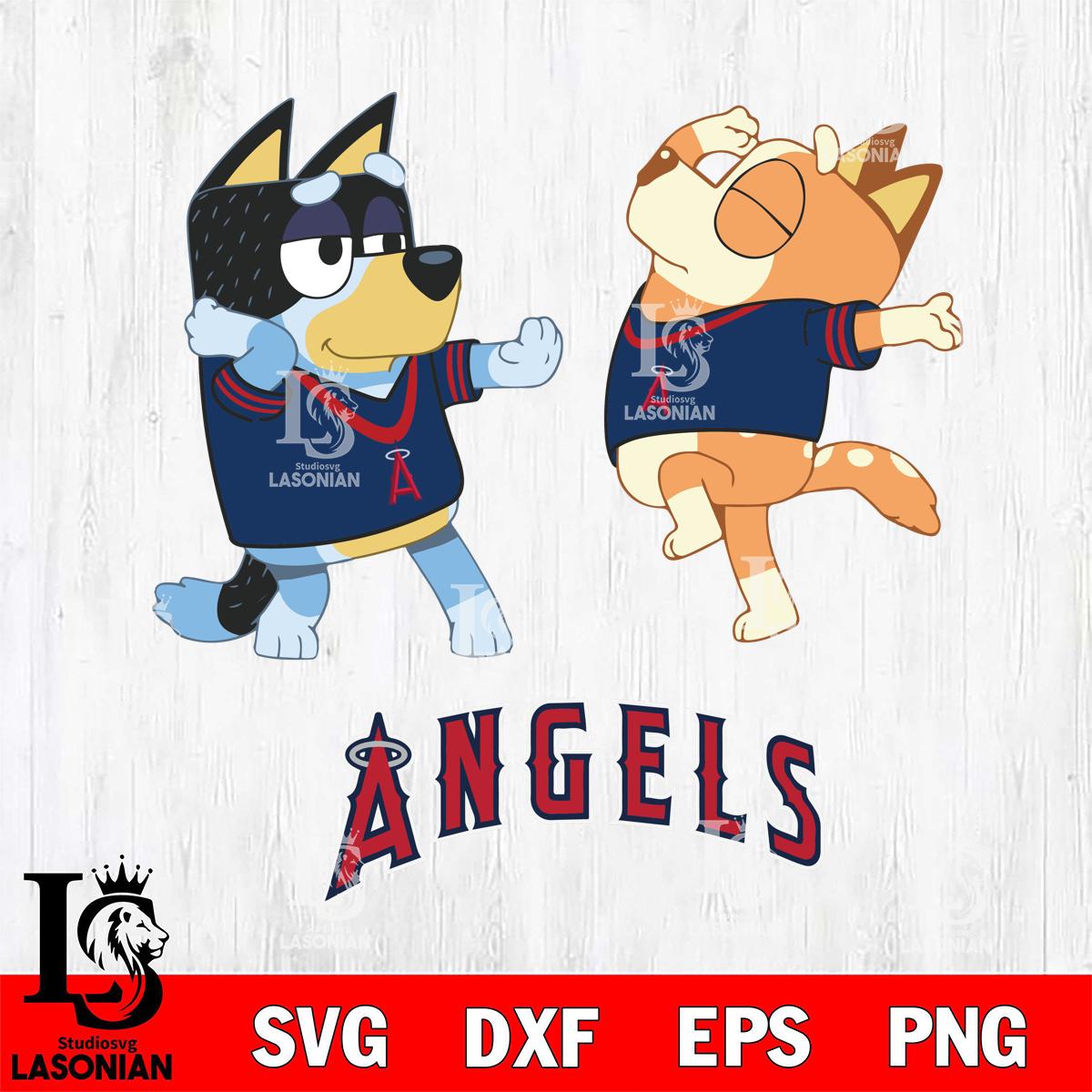 Los Angeles Angels Bluey Dance – lasoniansvg