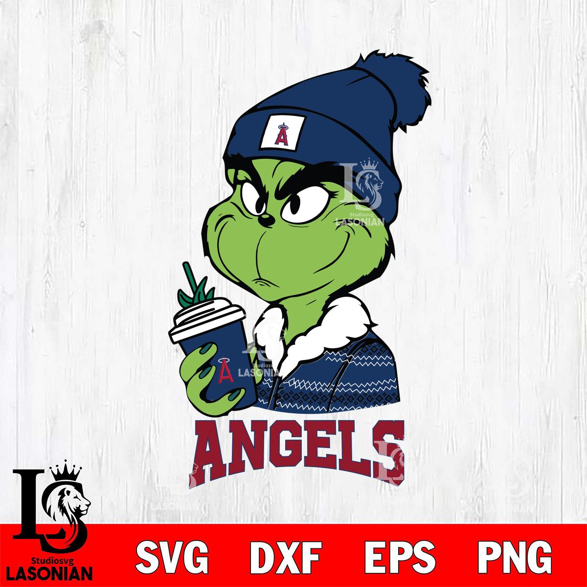 Los Angeles Angels Boujee Grinch Christmas – lasoniansvg