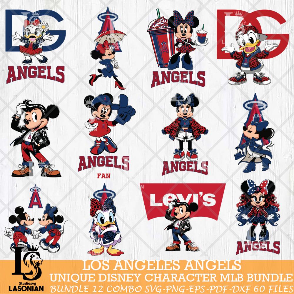 Los Angeles Angels Disney character MLB Bundle 12 – lasoniansvg