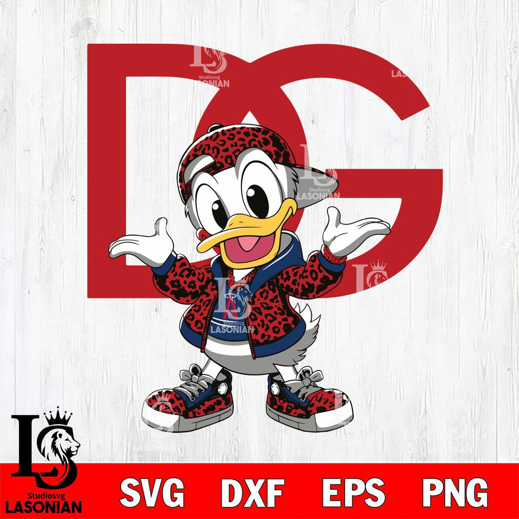 Los Angeles Angels Dolce And Gabbana Donald Duck Disney – lasoniansvg