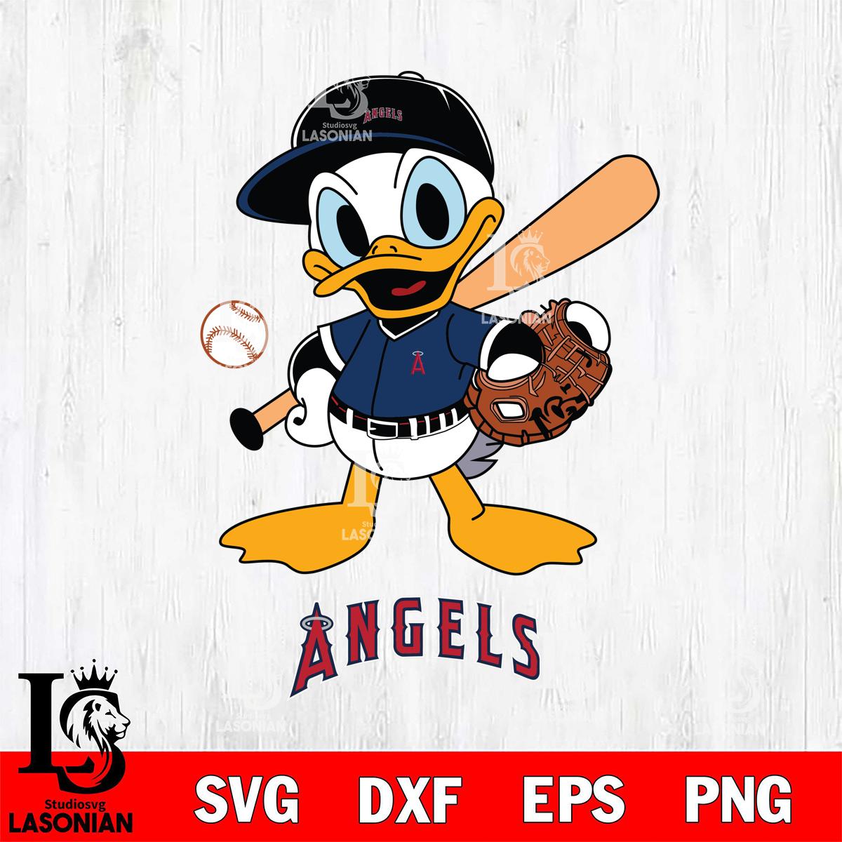 Los Angeles Angels Donald Duck Baseball – lasoniansvg