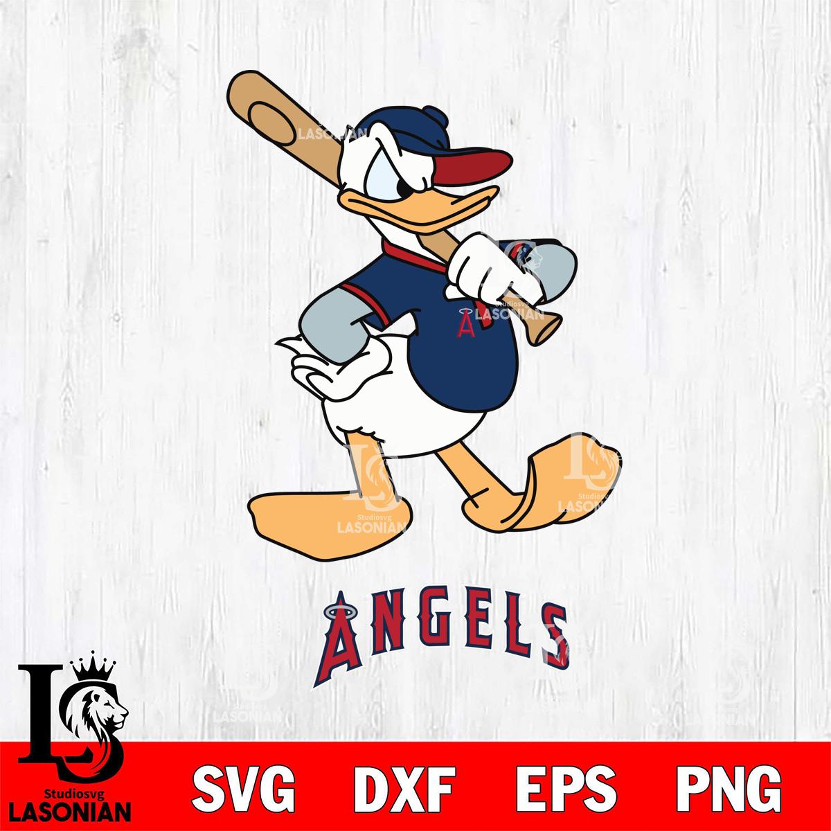 Los Angeles Angels Donald Duck Baseball MLB – lasoniansvg