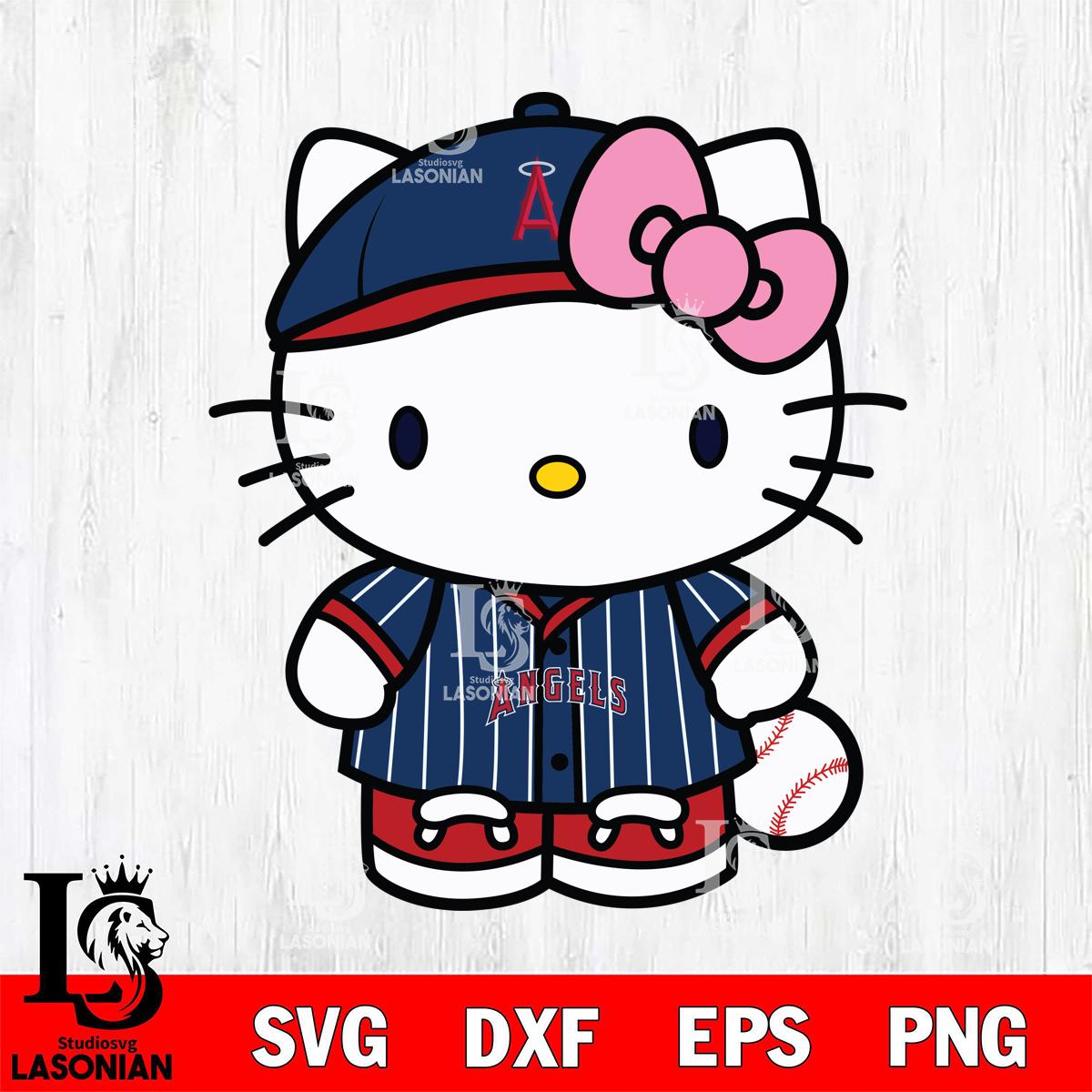 Los Angeles Angels Hello Kitty Pink Bow – lasoniansvg