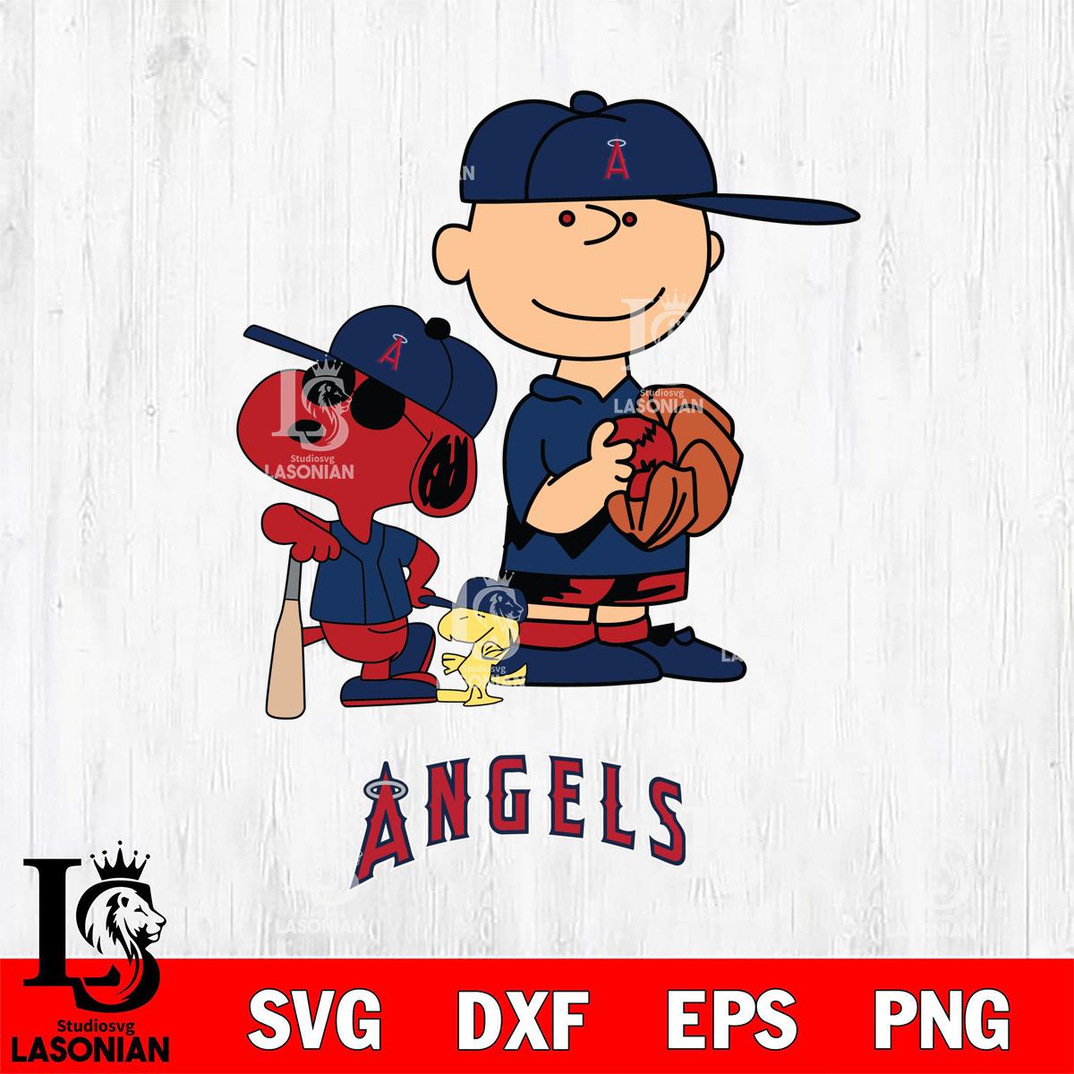 Los Angeles Angels Peanuts baseball – lasoniansvg