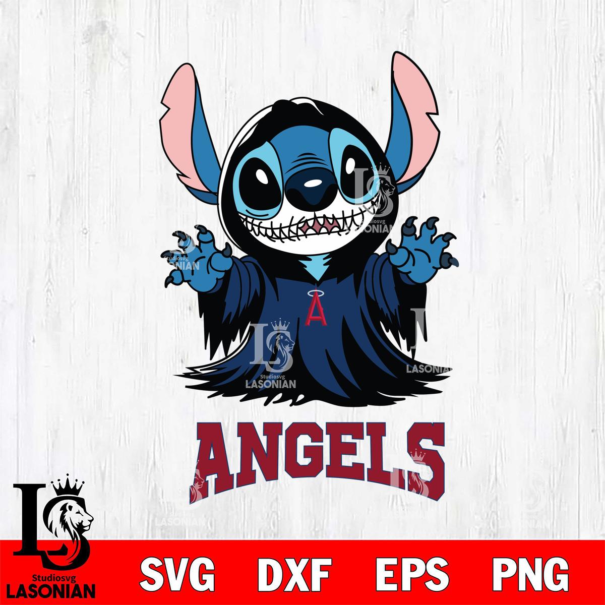 Los Angeles Angels Stitch Ghost – lasoniansvg