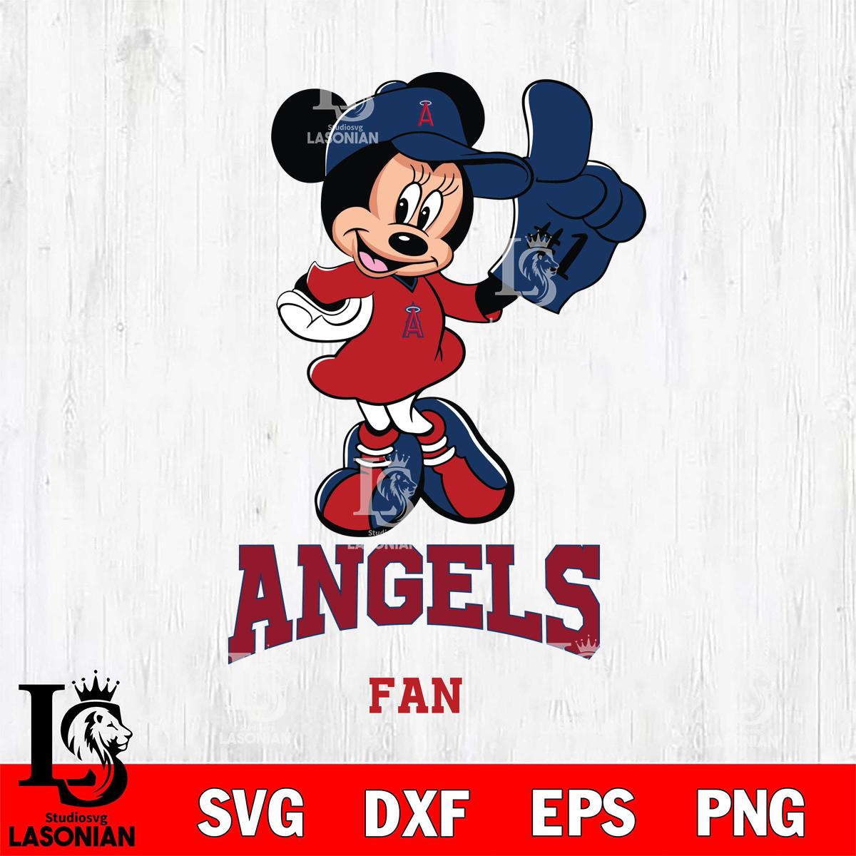 Los Angeles Angels #1 Fan Minnie Mouse – lasoniansvg