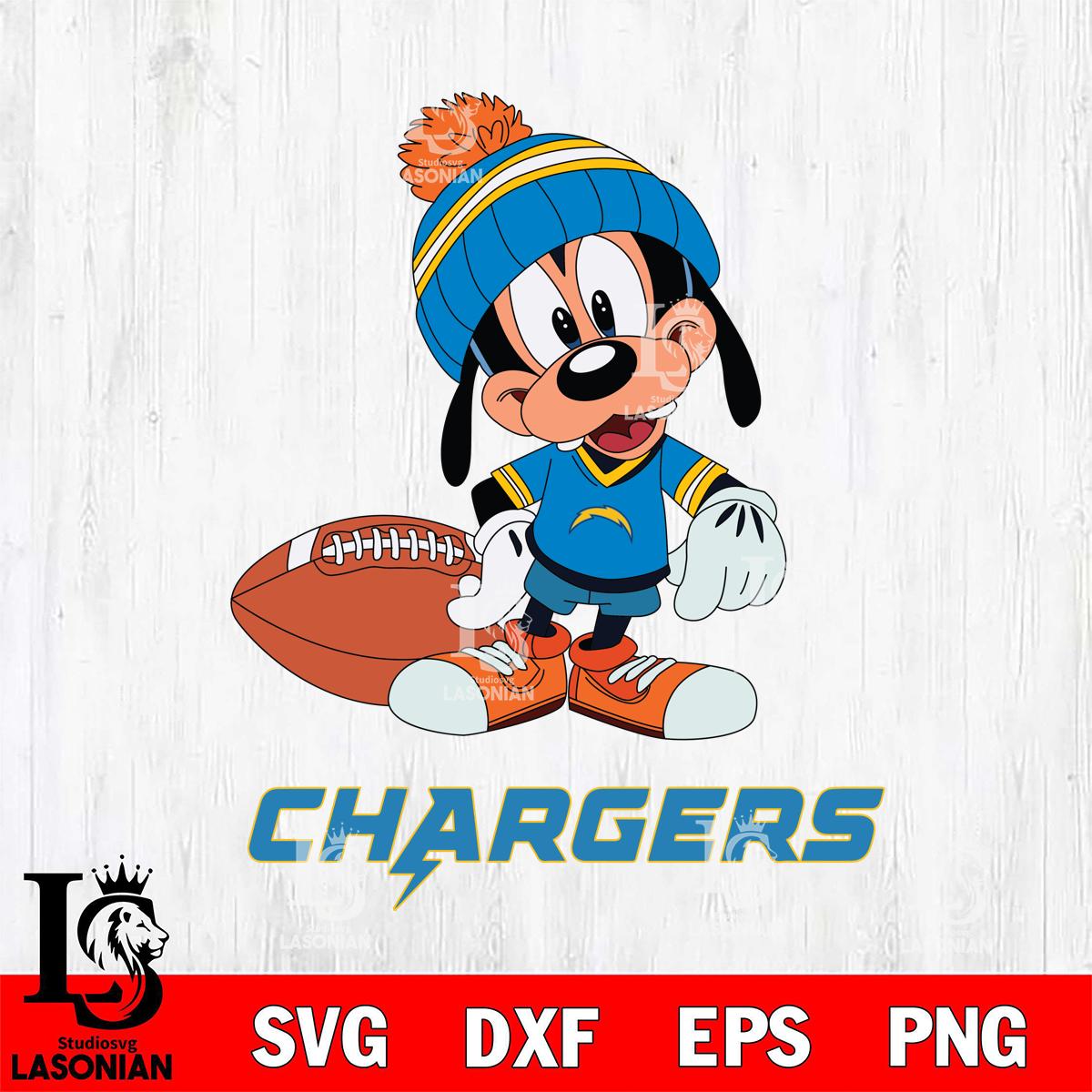 Los Angeles Chargers Goofy Football – lasoniansvg