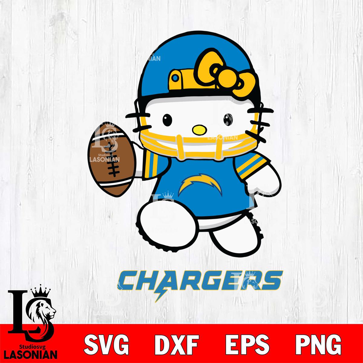 Los Angeles Chargers Hello Kitty Nfl 4 – lasoniansvg