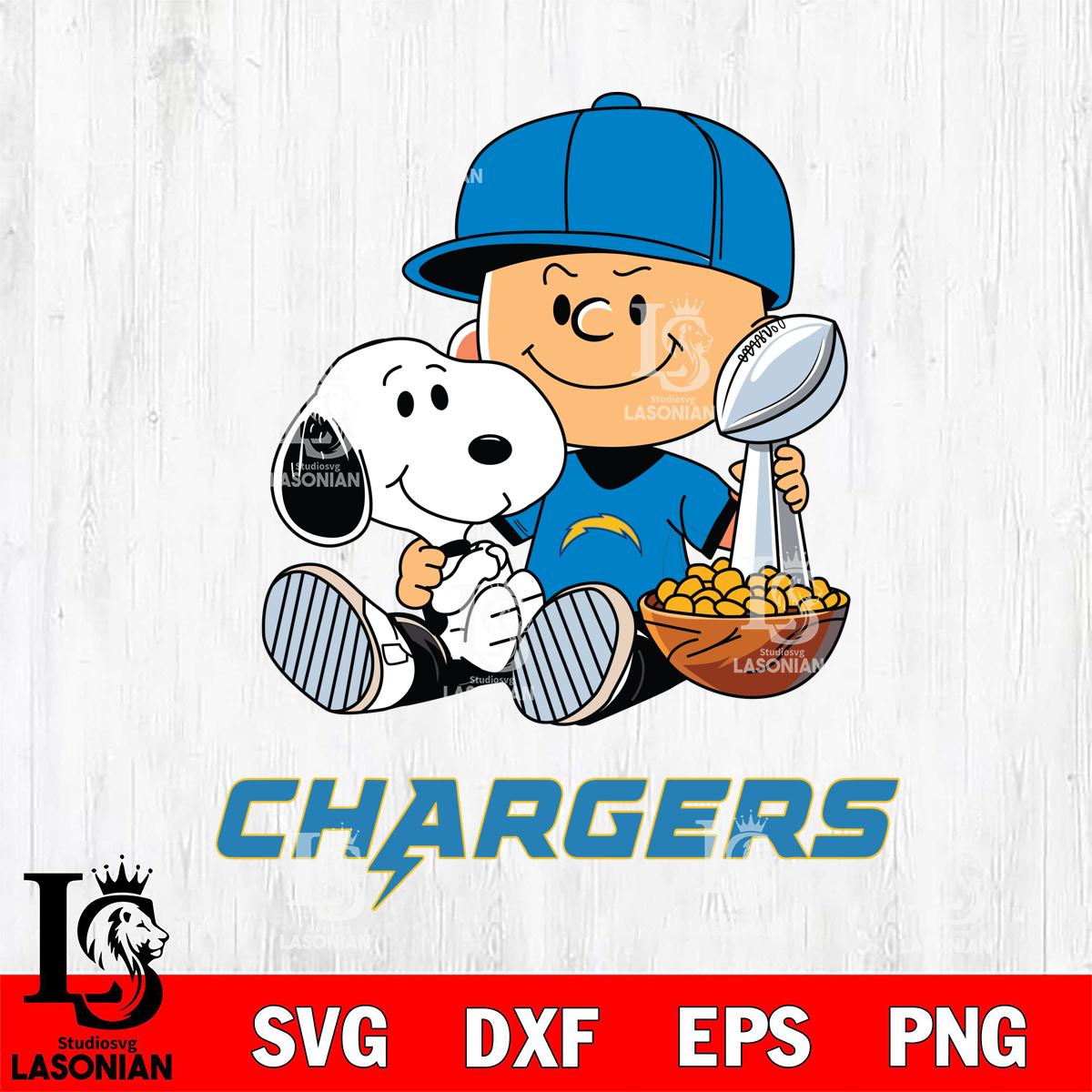 Los Angeles Chargers Peanuts Snoopy Champion football – lasoniansvg