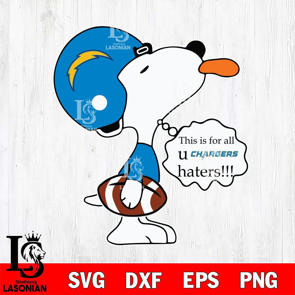 Los Angeles Chargers Snoopy Sport 6 – lasoniansvg