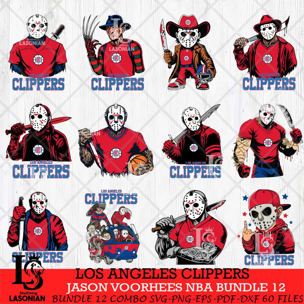Los Angeles Clippers Jason Voorhees NBA Bundle 12 SVG – lasoniansvg