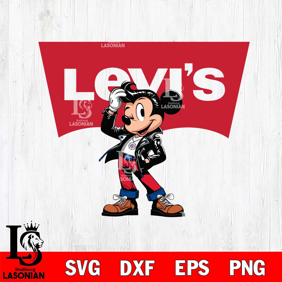 Los Angeles Clippers Levis Mickey Mouse – lasoniansvg