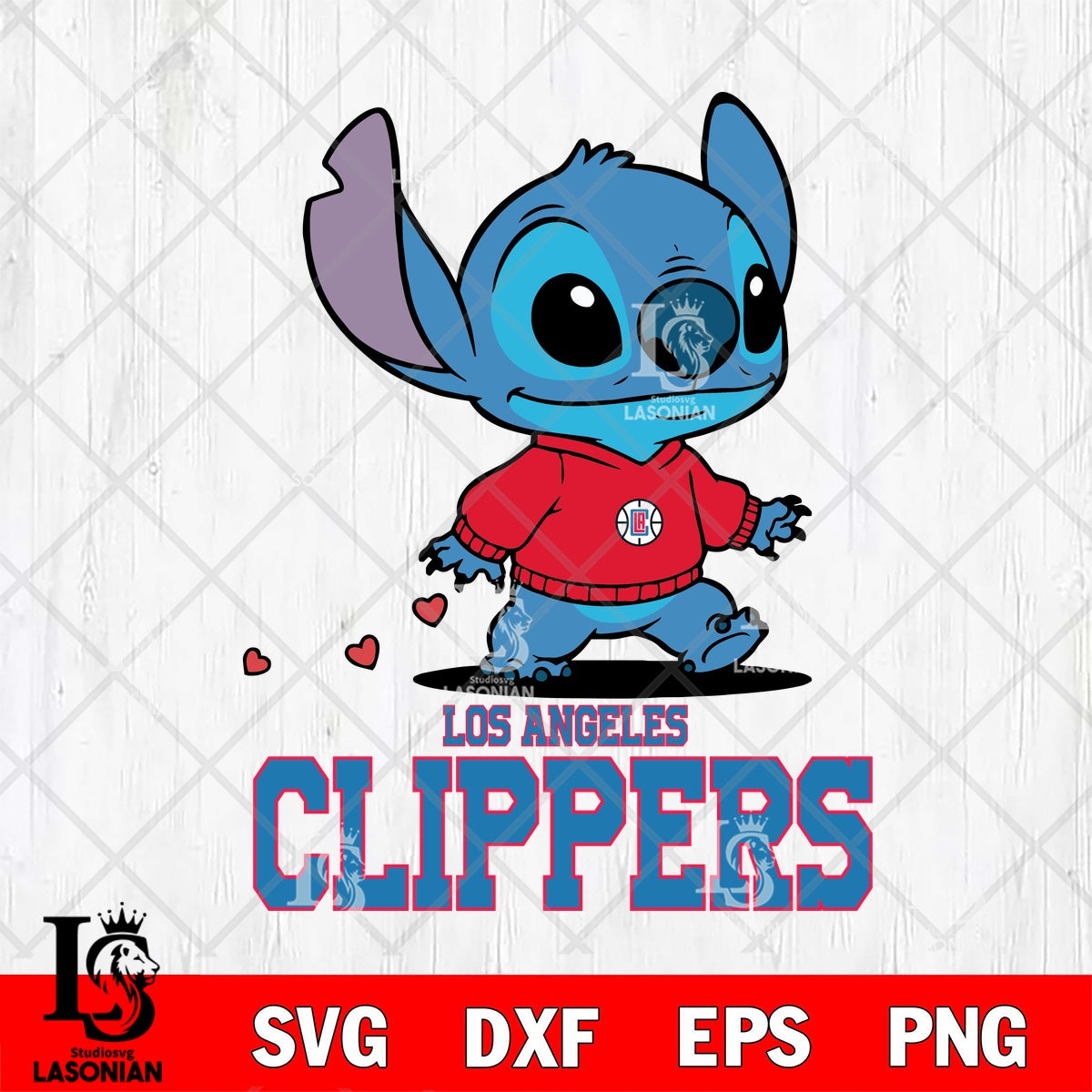 Los Angeles Clippers Stitch walking cartoon File cut , Criucut ...